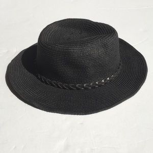 Rusty | Accessories | Rusty Black Paper Straw Hat | Poshmark